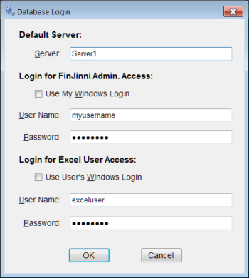 Using Custom SQL Logins | FinJinni